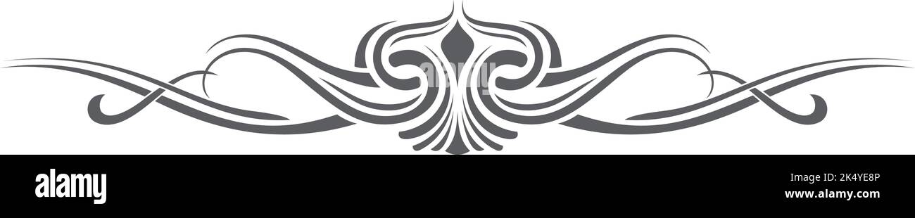 Elegant vintage divider. Card decor ornate header Stock Vector Image ...