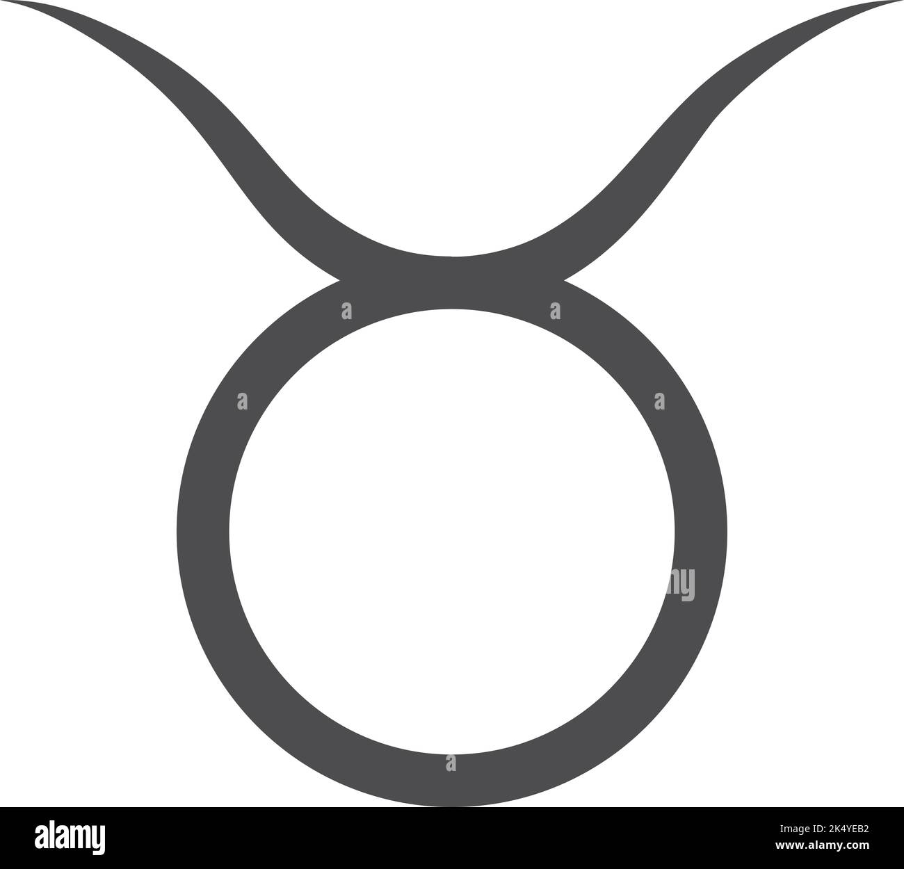 Bull icon print line Black and White Stock Photos & Images - Alamy