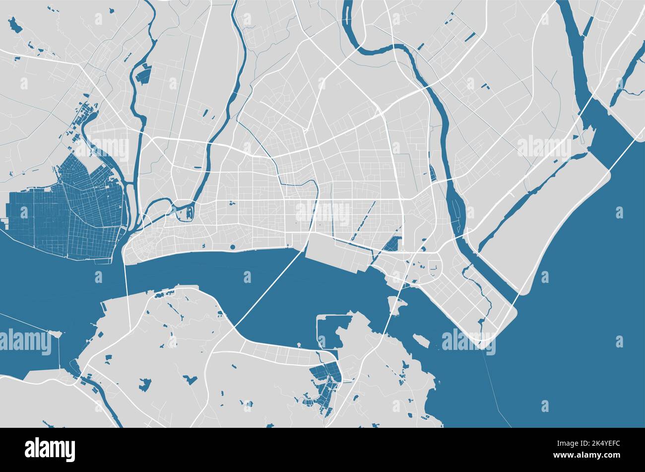 Shantou map. Detailed map of Shantou city administrative area ...