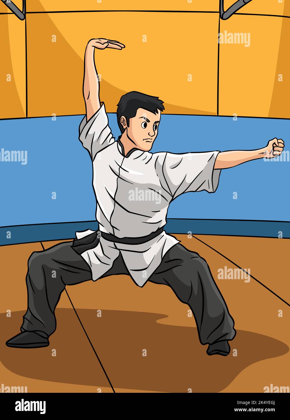 Kung Fu Tv Clipart Image