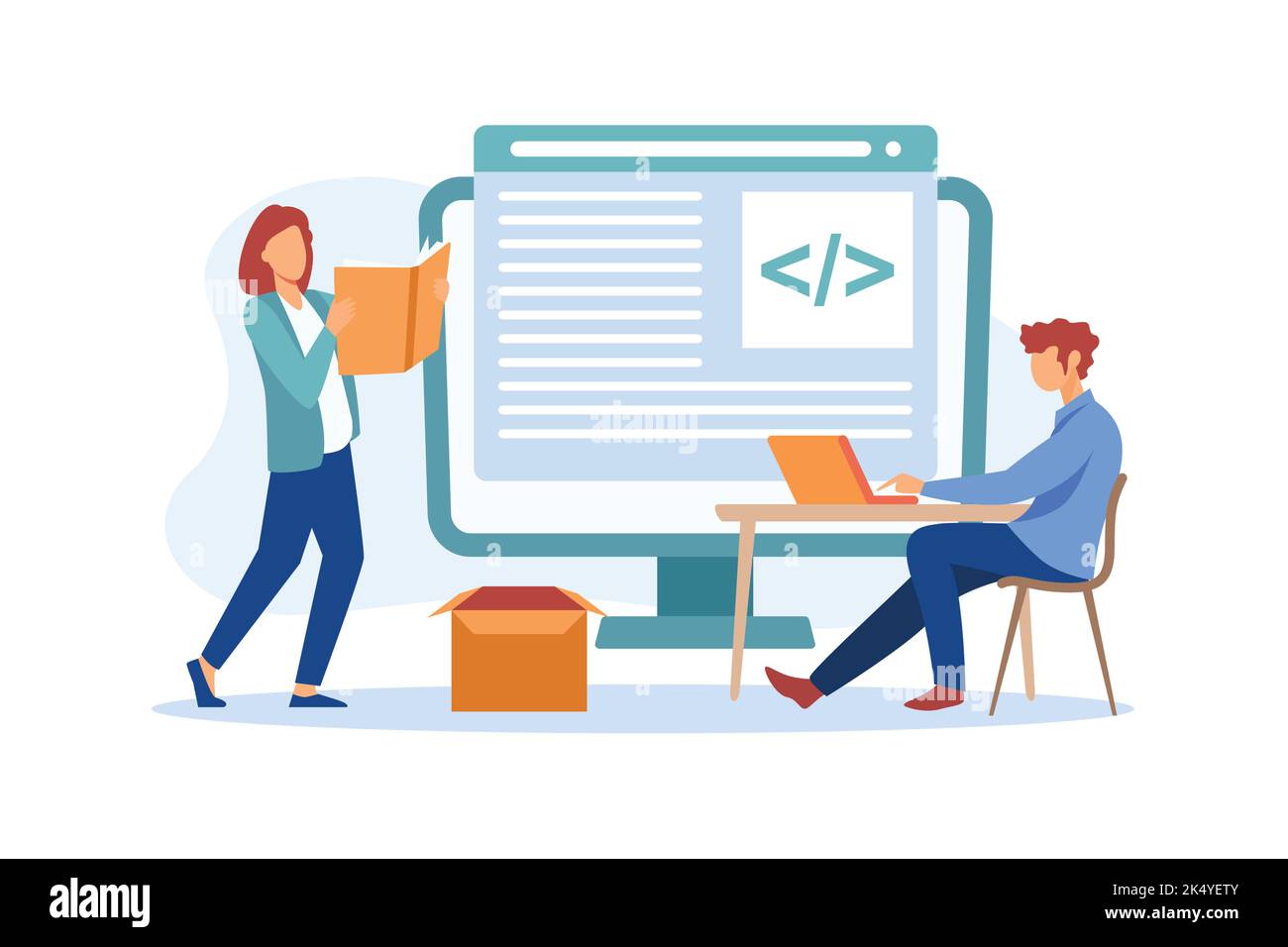 web development illustration exclusive design inspiration Stock Vector ...