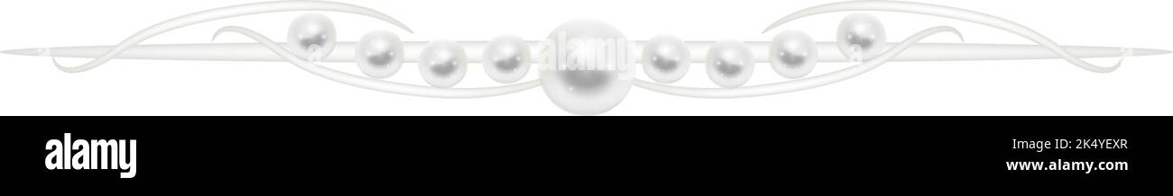 Decorative gem divider. Classic elegant page border Stock Vector Image ...