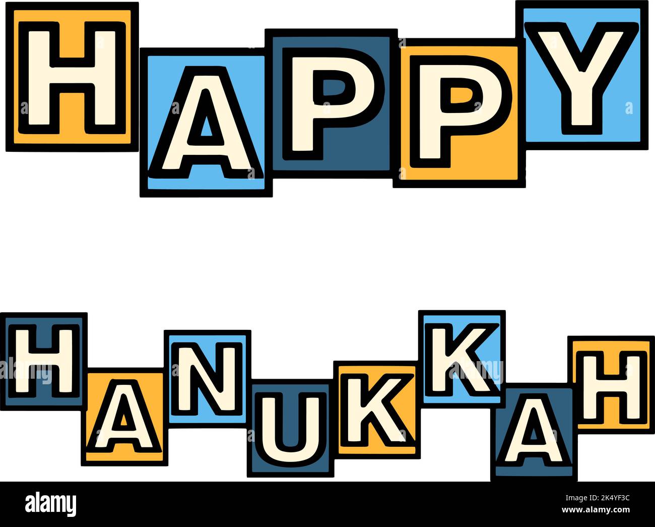 Happy Hanukkah Cartoon Colored Clipart Stock Vector Image & Art - Alamy