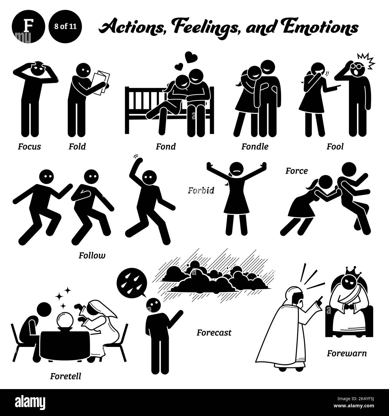 The foolish couple Stock Vector Images - Alamy