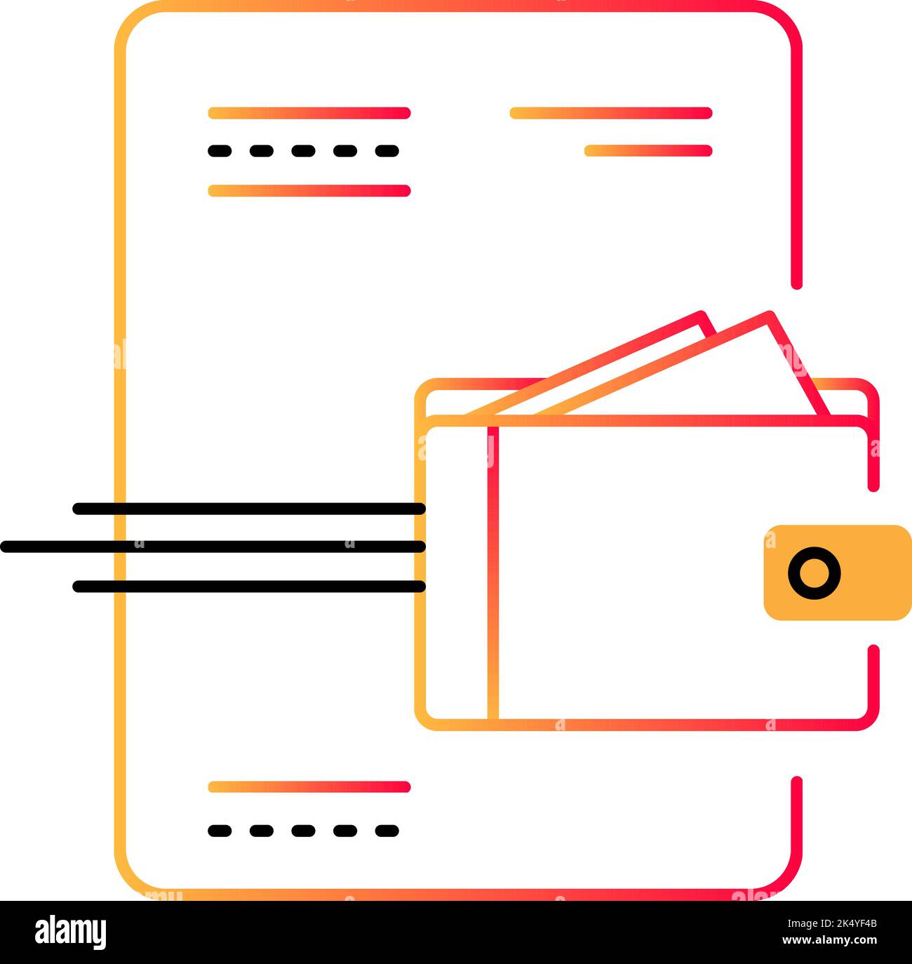 Account balance wallet icon Stock Vector Images - Alamy