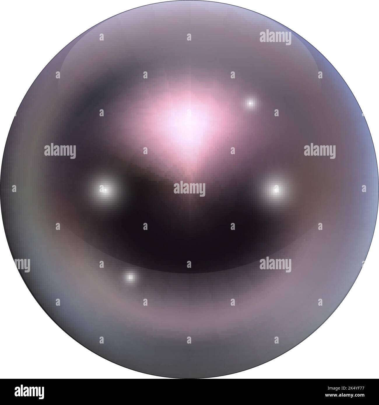 Precious round gem. Shiny orb. Sea pearl Stock Vector Image & Art - Alamy