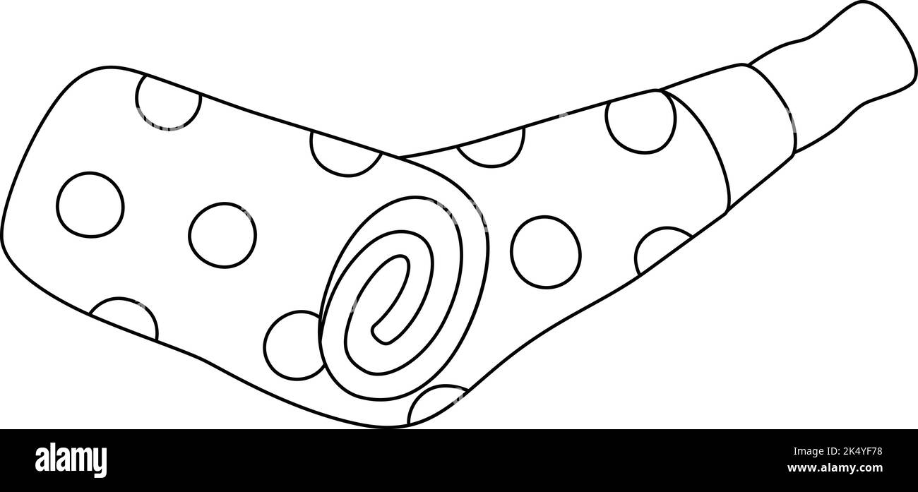 Trumpet Isolated Coloring Page for Kids Stock Vector Image & Art - Alamy