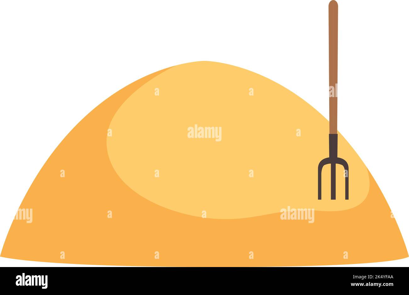 Bale dried straw isolated Stock Vector Images - Alamy