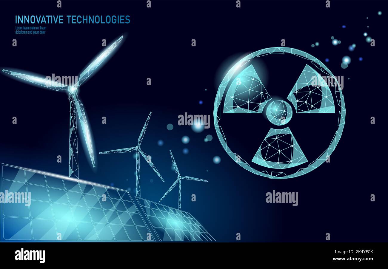 3D windmills ecology forest concept. Save environment wind green tree ...