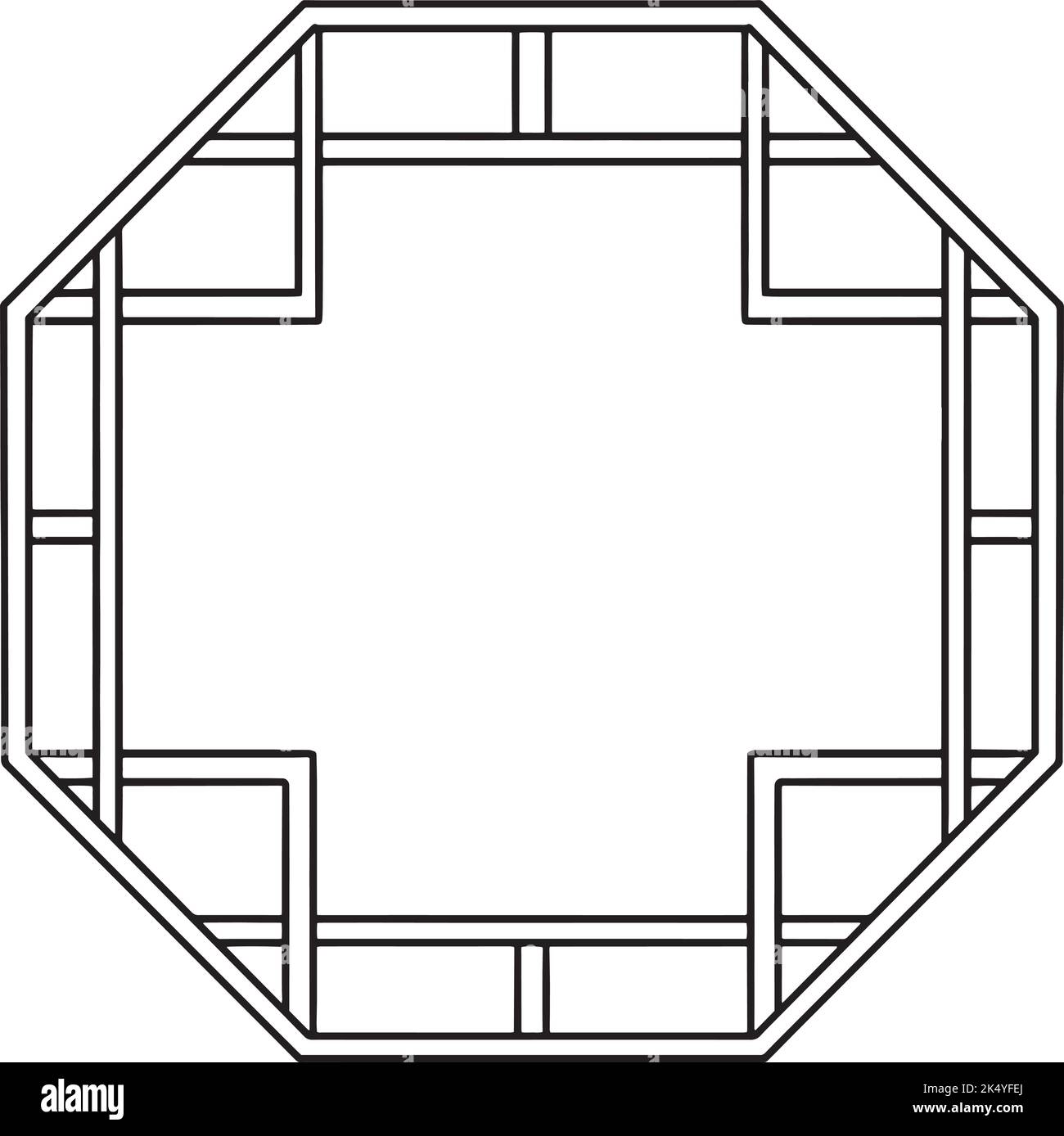 Octagon coloring hi-res stock photography and images - Alamy