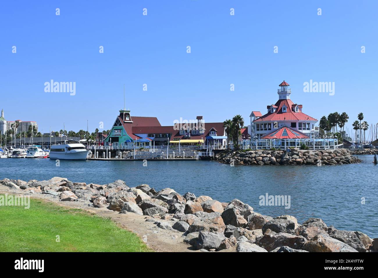 LONG BEACH, CALIFORNIA - 3 OCT 2022: Shoreline Village on Rainbow ...