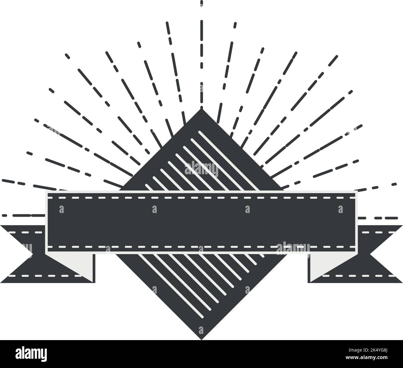 Retro label template. Vintage bursting stamp ribbon Stock Vector Image ...