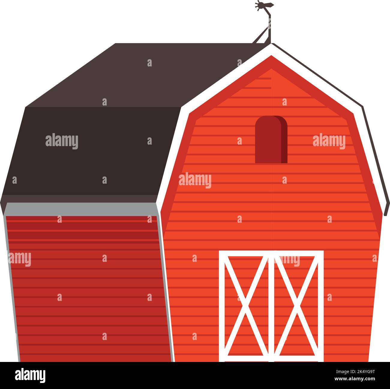 Classic red barn background Stock Vector Images - Alamy