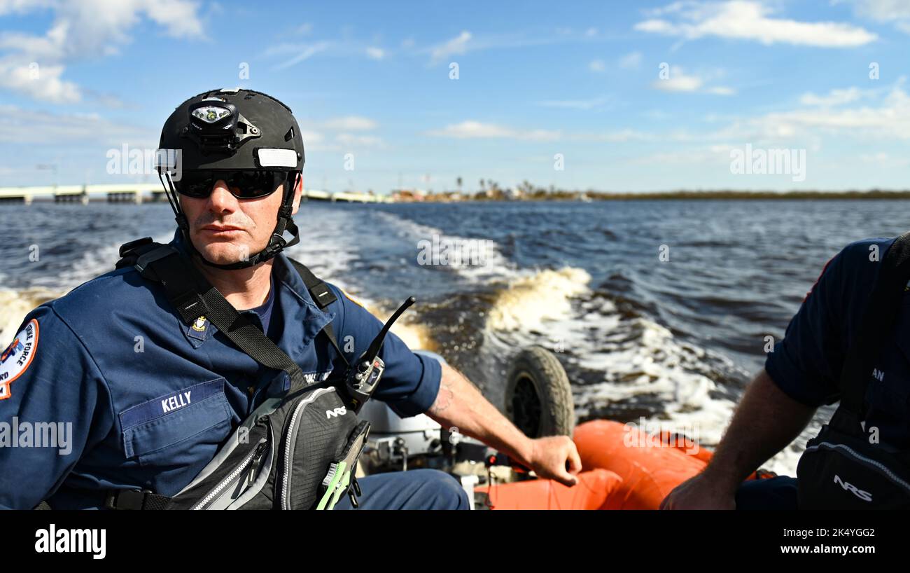 U.S. Coast Guard Chief Petty Officer Stephen Kelly transports Coast ...