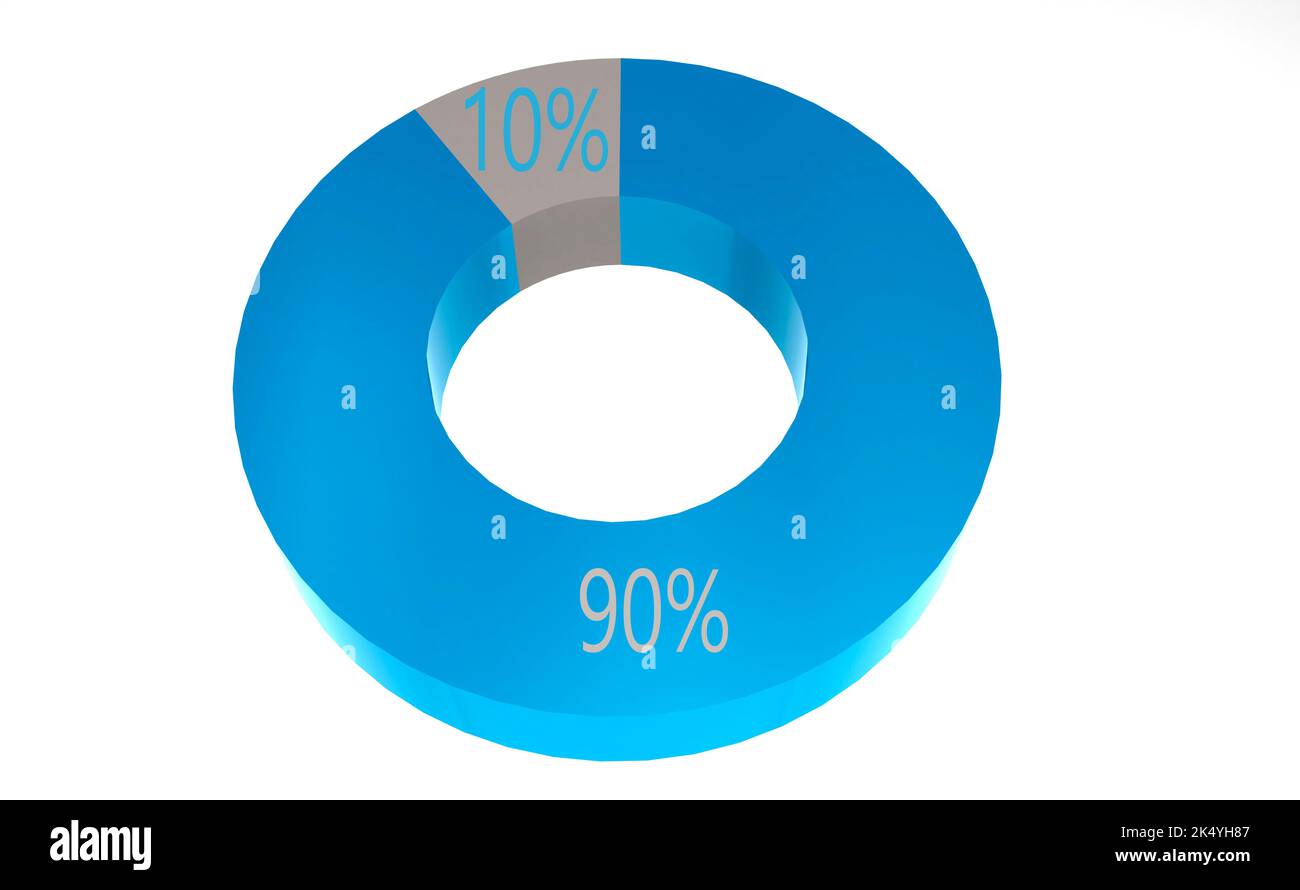 Pie chart 3d rendering isolated hi-res stock photography and images - Alamy
