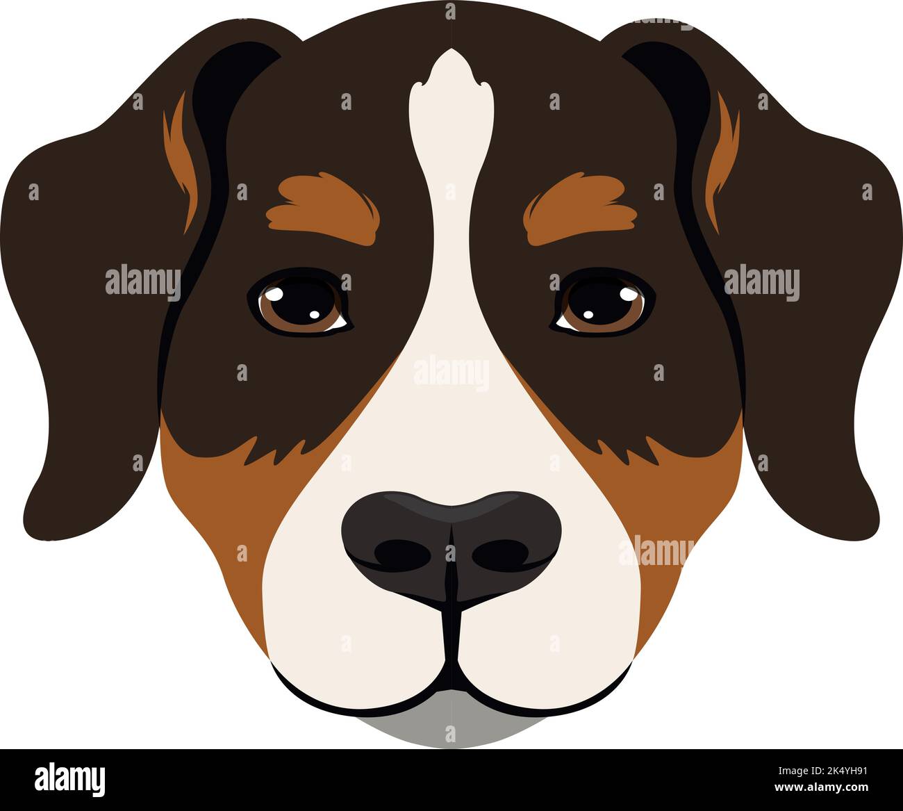 Purebred dog bernese mountain Stock Vector Images - Alamy