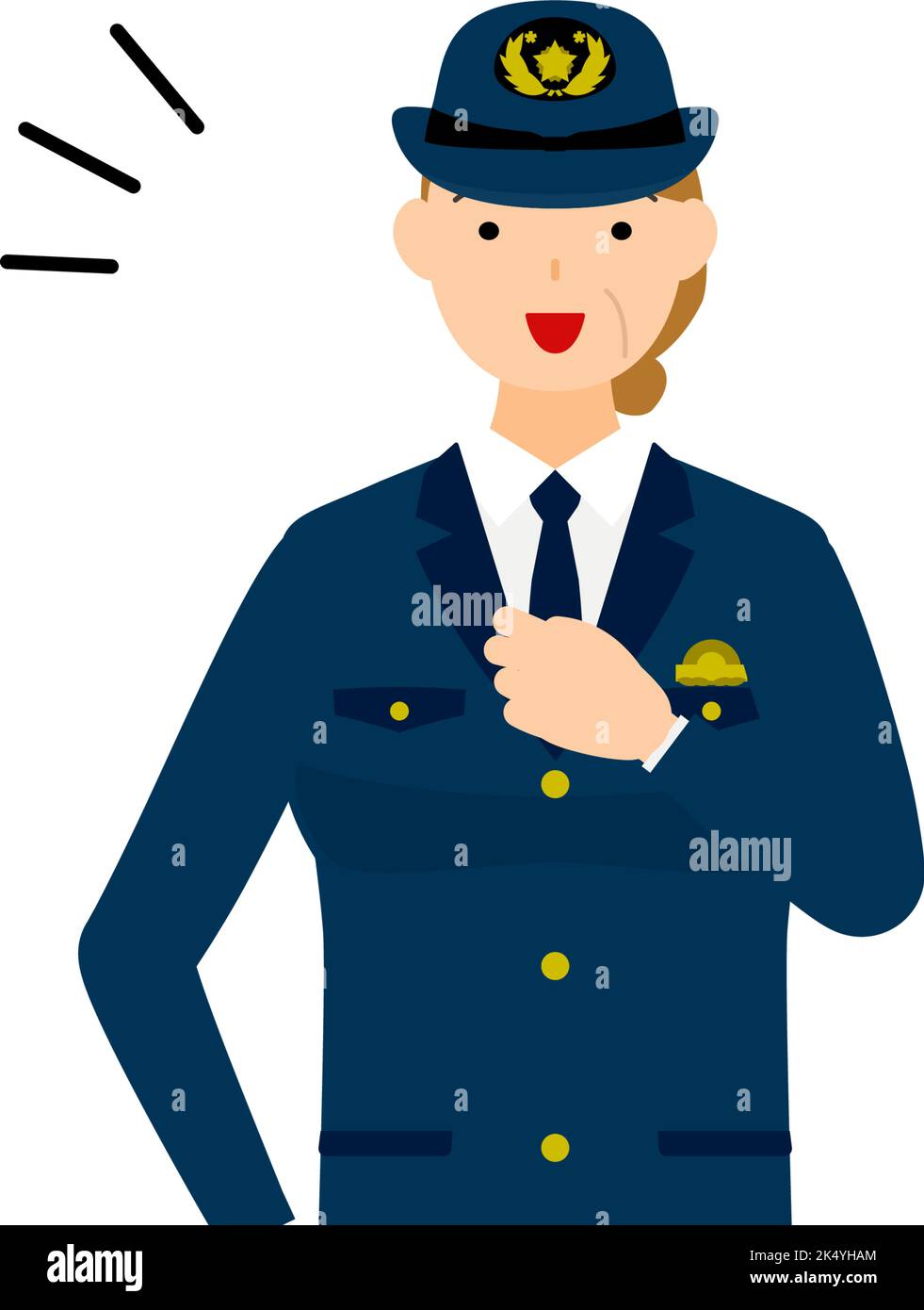 Cheerful female person posing Stock Vector Images - Alamy