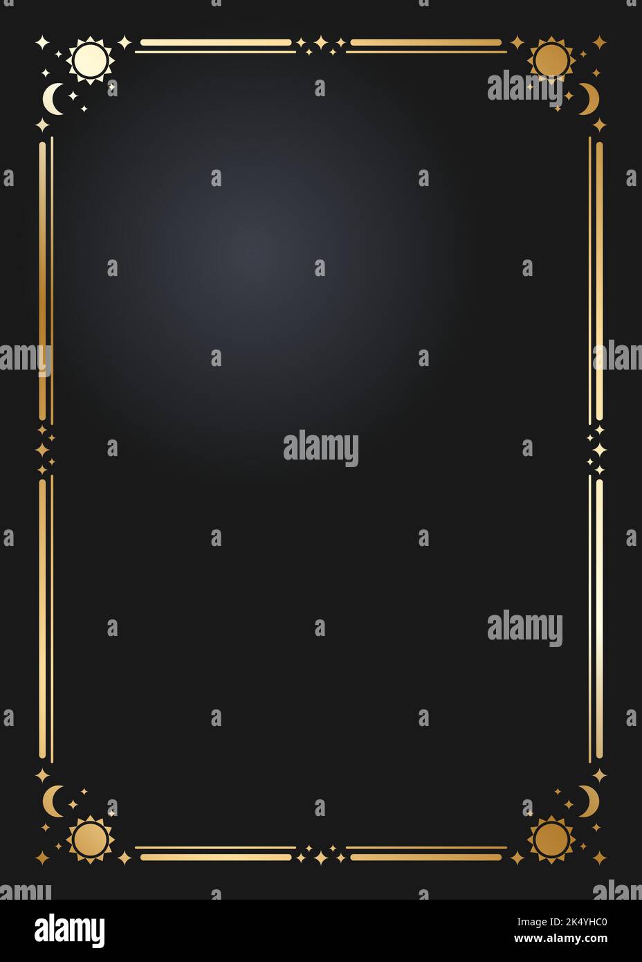 Gold border stars hi-res stock photography and images - Alamy