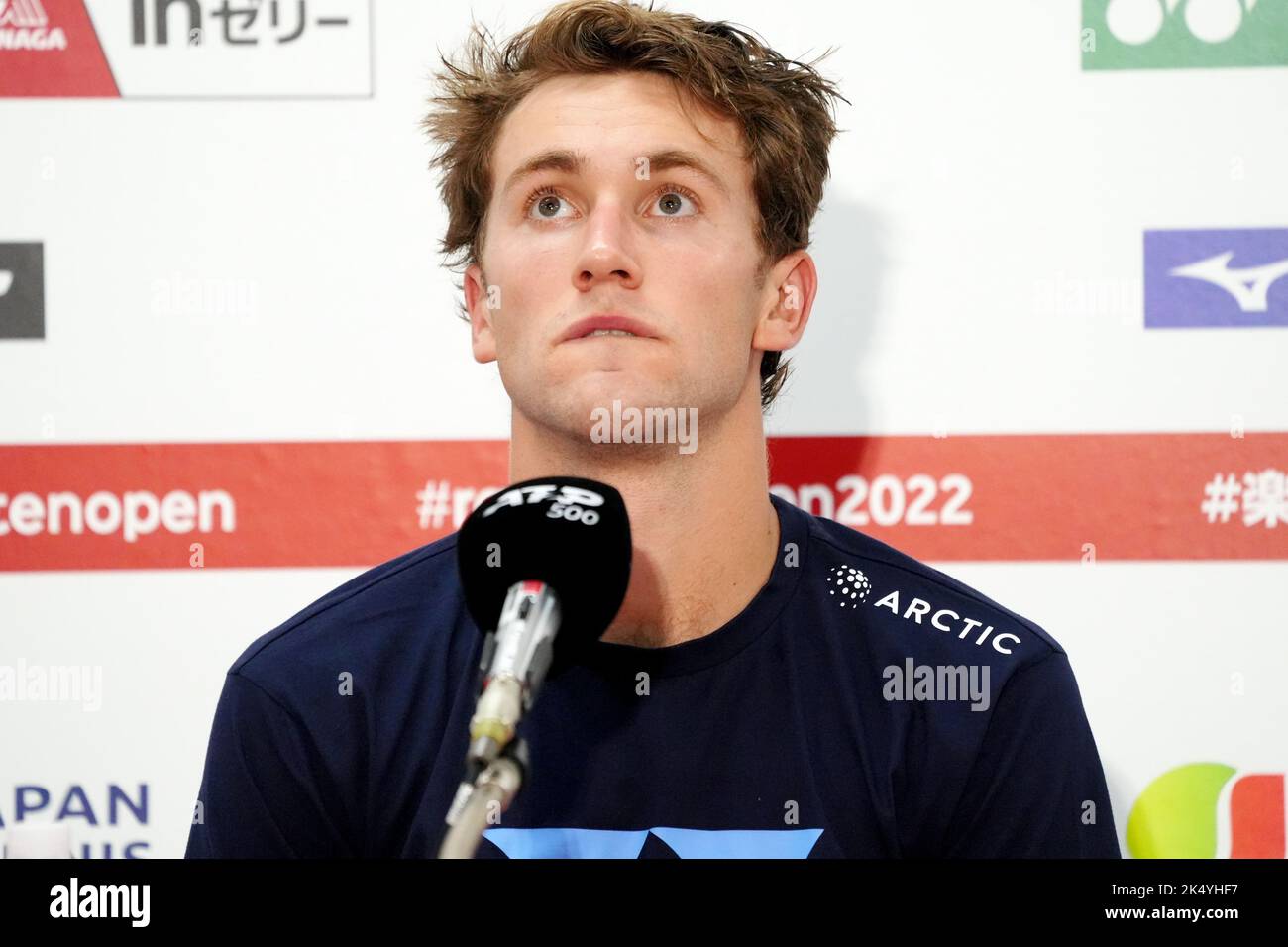 Ariake Colosseum, Tokyo, Japan. 4th Oct, 2022. Casper Ruud (NOR ...