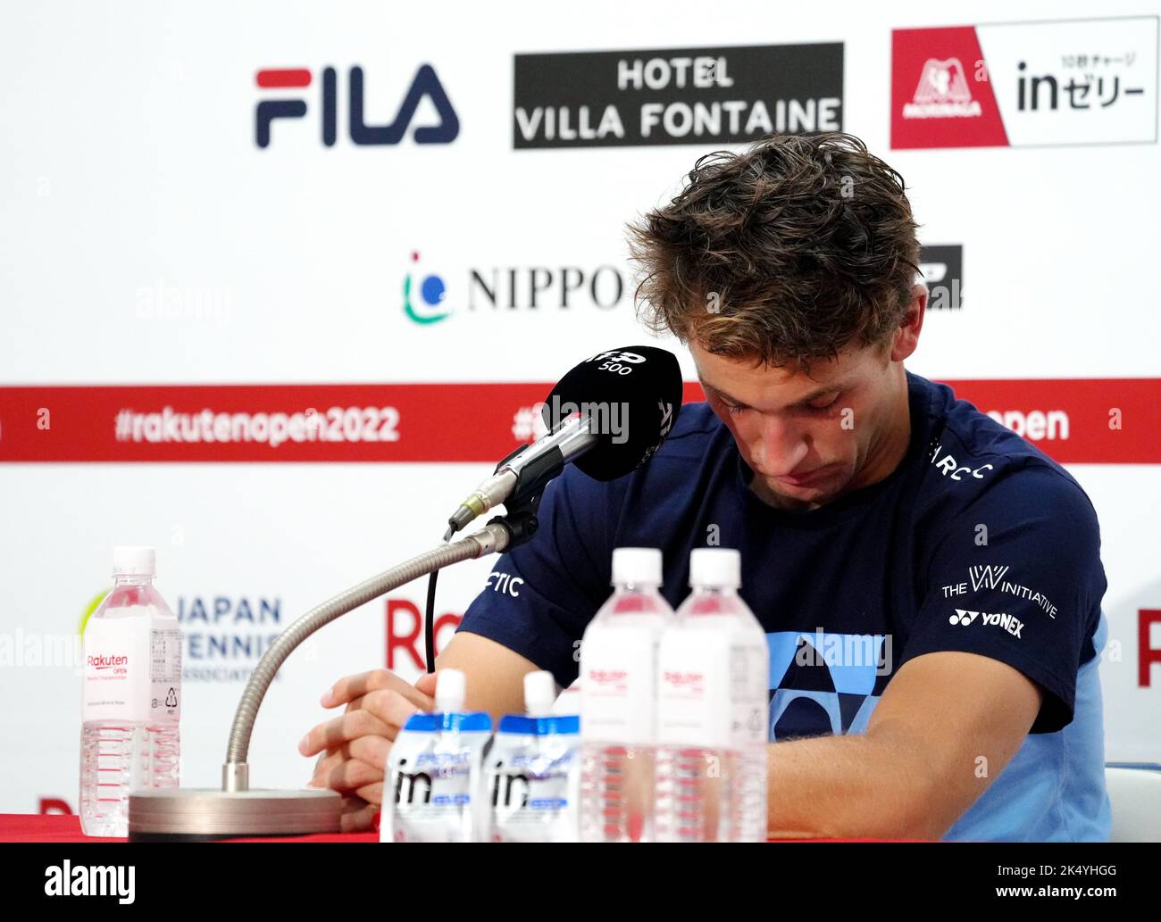 Ariake Colosseum, Tokyo, Japan. 4th Oct, 2022. Casper Ruud (NOR ...