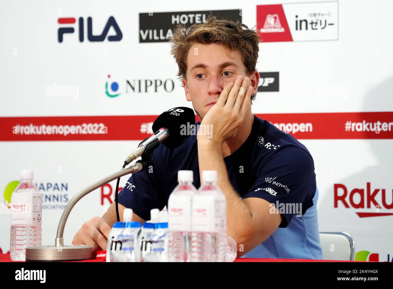 Ariake Colosseum, Tokyo, Japan. 4th Oct, 2022. Casper Ruud (NOR ...