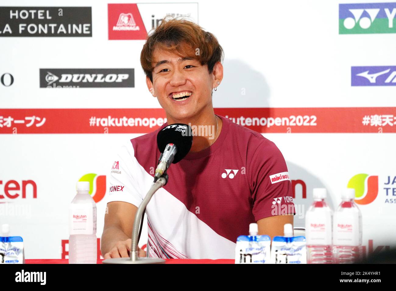 Ariake Colosseum, Tokyo, Japan. 4th Oct, 2022. Yoshihito Nishioka (JPN ...