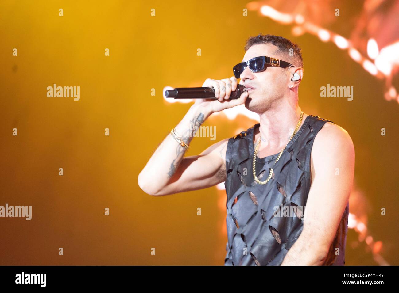 October 4, 2022, Naples, Italy: Fabio Bartolo Rizzo alias Marracash ...