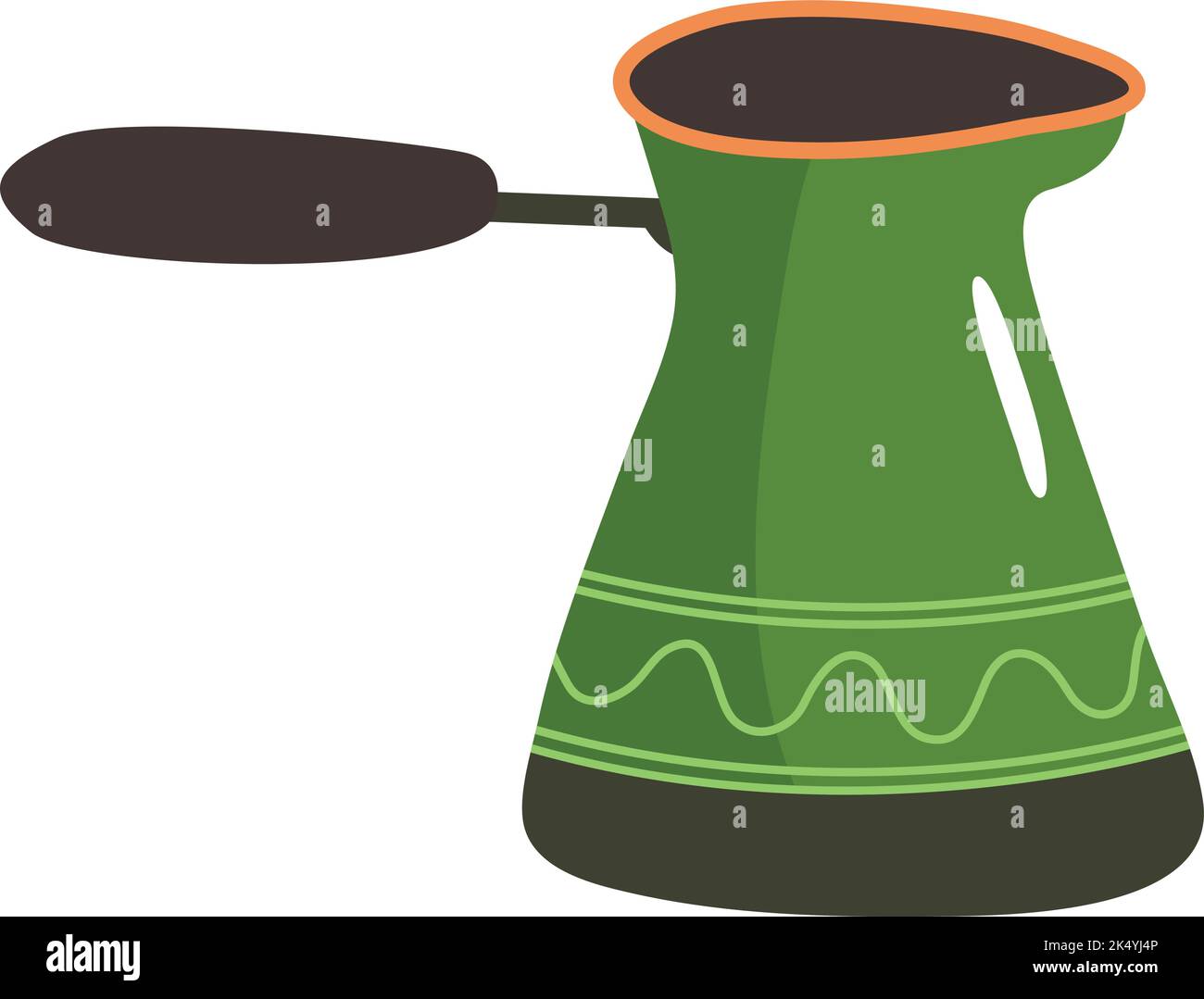 Cezve cartoon icon. Turkish coffee cooking pot Stock Vector Image & Art ...