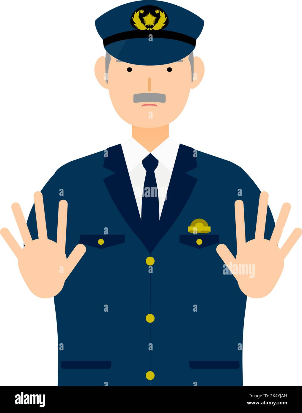 Hand in front of face no Stock Vector Images - Alamy