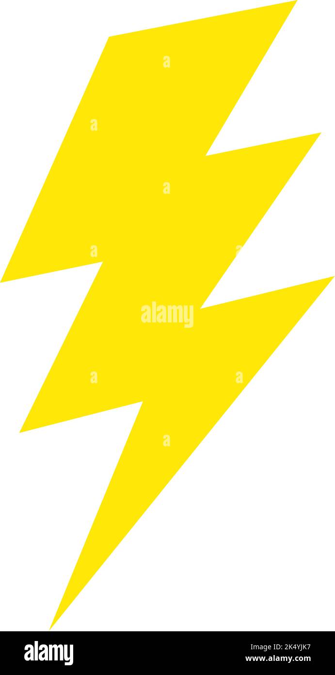 Lightning symbol. Yellow flash sign. Power icon Stock Vector Image ...