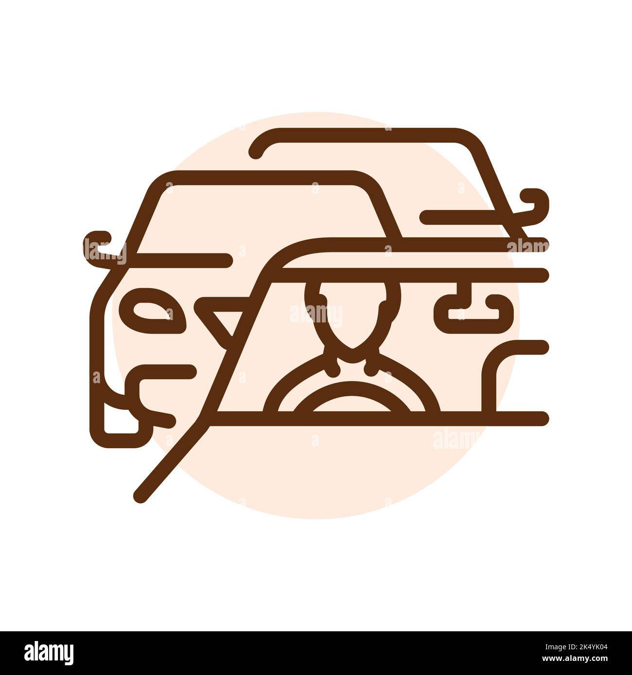 Driving line icon. Routine Stock Vector Image & Art - Alamy