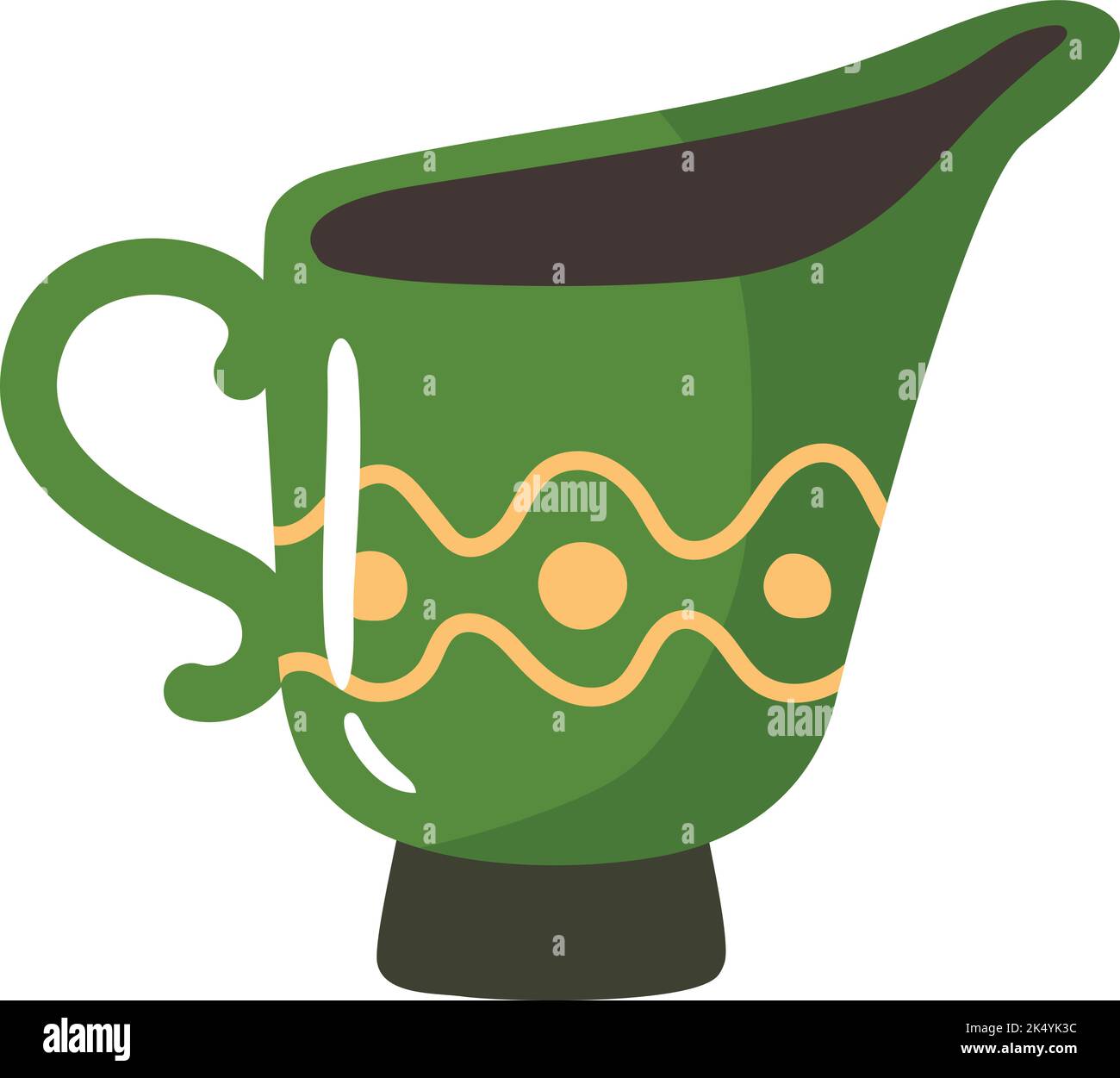 Cream jug cartoon icon. Ceramic table milk pot Stock Vector Image & Art ...