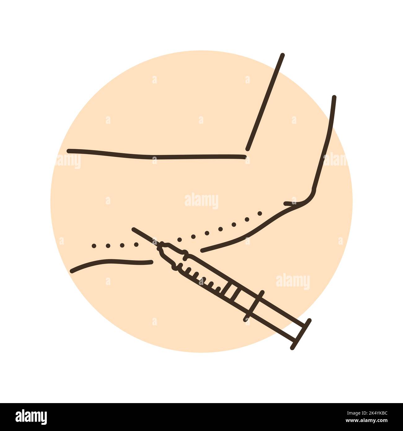 Lipolysis injections Stock Vector Images - Alamy