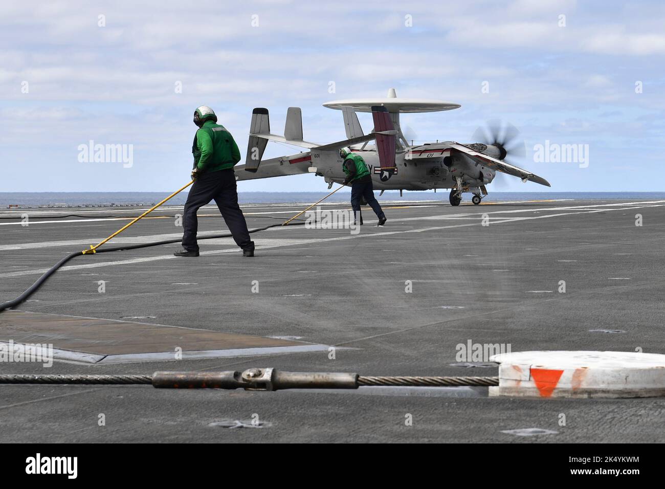 221002-N-DU622-1125 PACIFIC OCEAN (Oct. 2, 2022) An E-2C Hawkeye, from ...