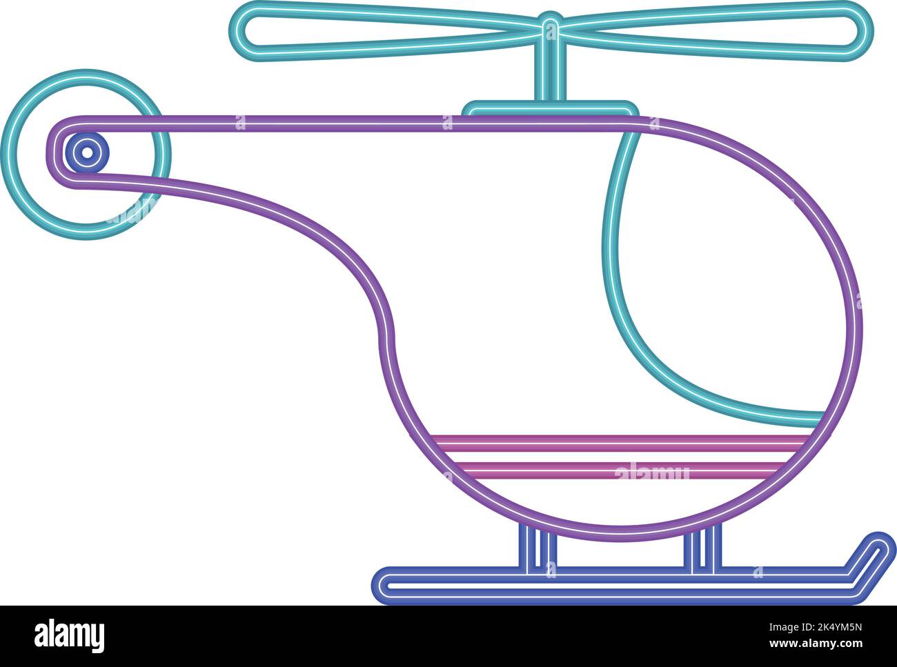 helicopter neon transport Stock Vector Image & Art - Alamy