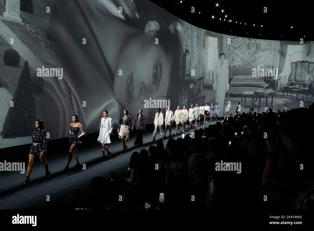 Paris, France. 04th Oct, 2022. CHANEL SS23 runway during Paris fashion ...