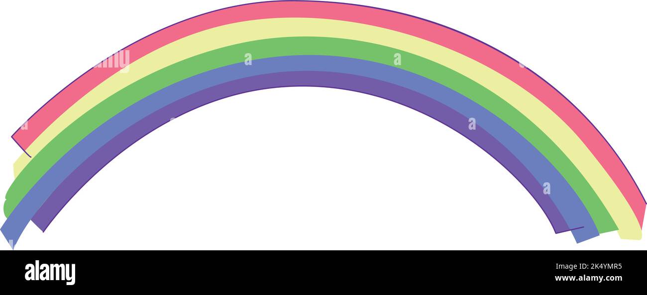 Rainbow icon. Cute magic symbol. Miracle sign Stock Vector Image & Art ...