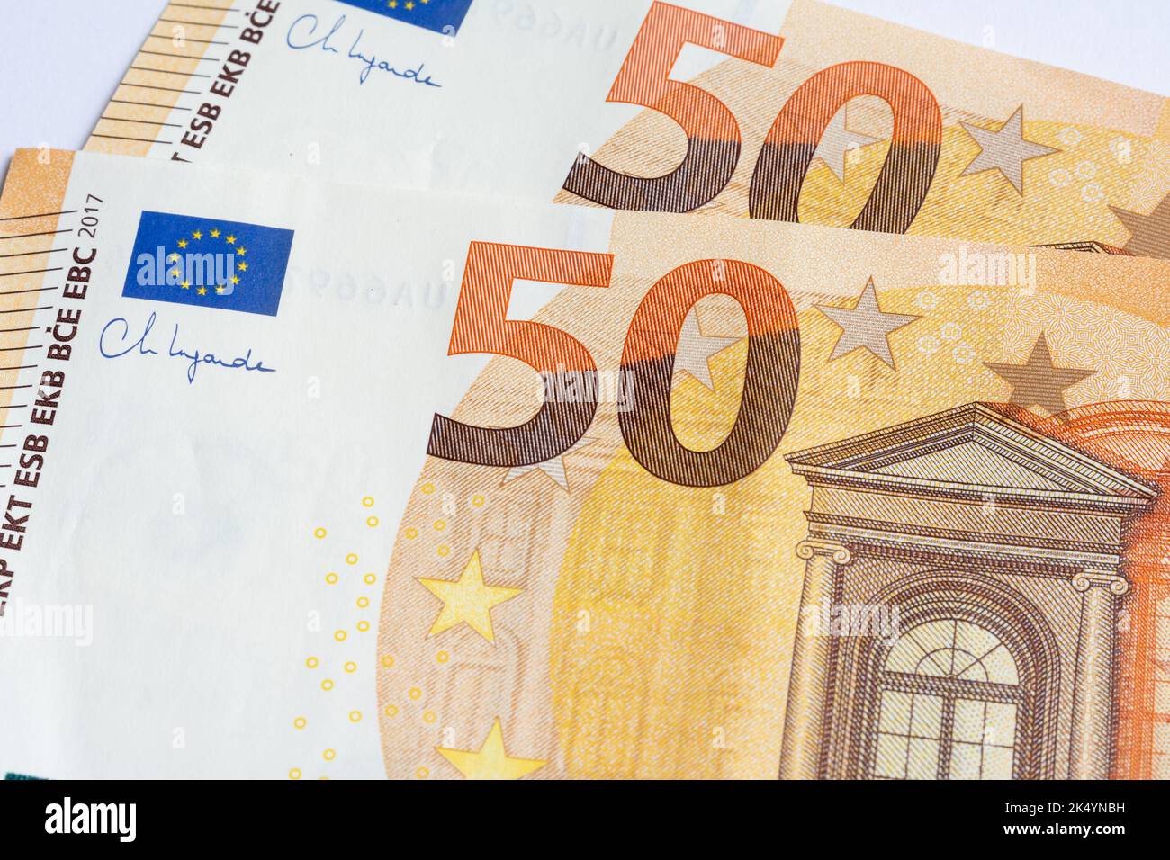 Two 50 euro banknotes Stock Photo - Alamy
