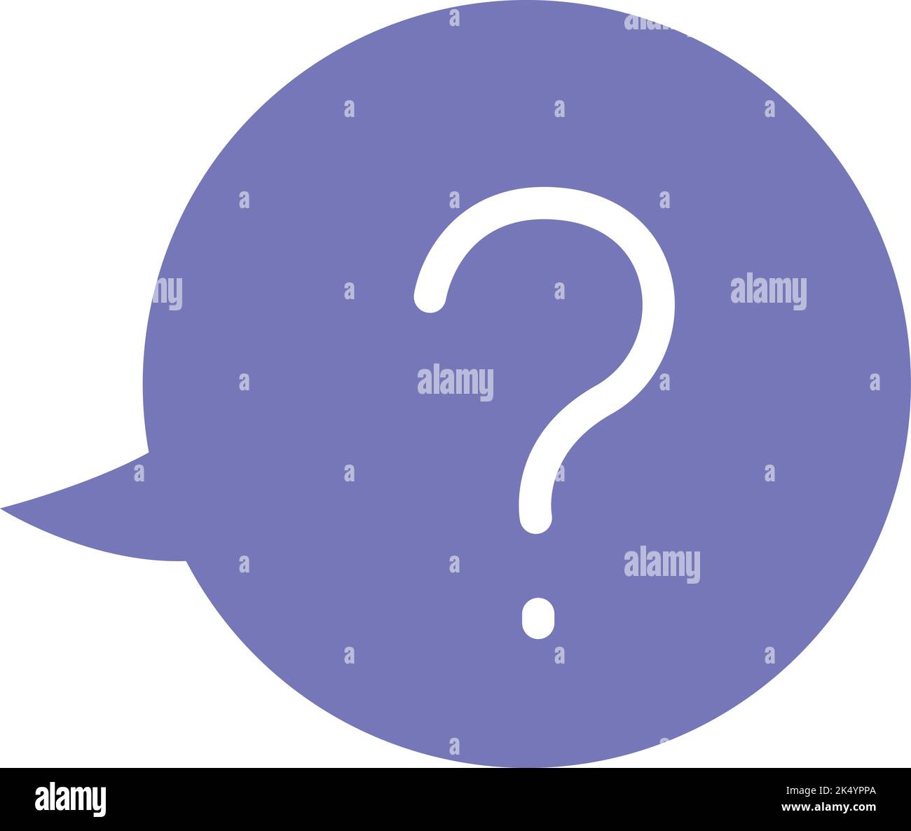 Question mark chat message. Dialog bubble symbol isolated on white ...