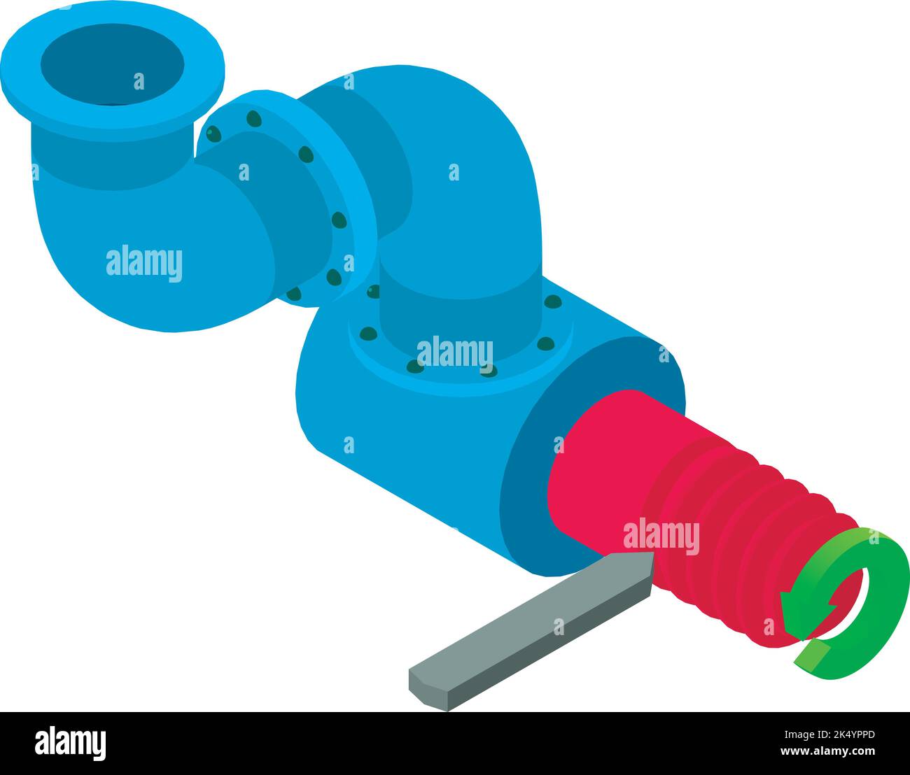 Iron pipe threading Stock Vector Images - Alamy