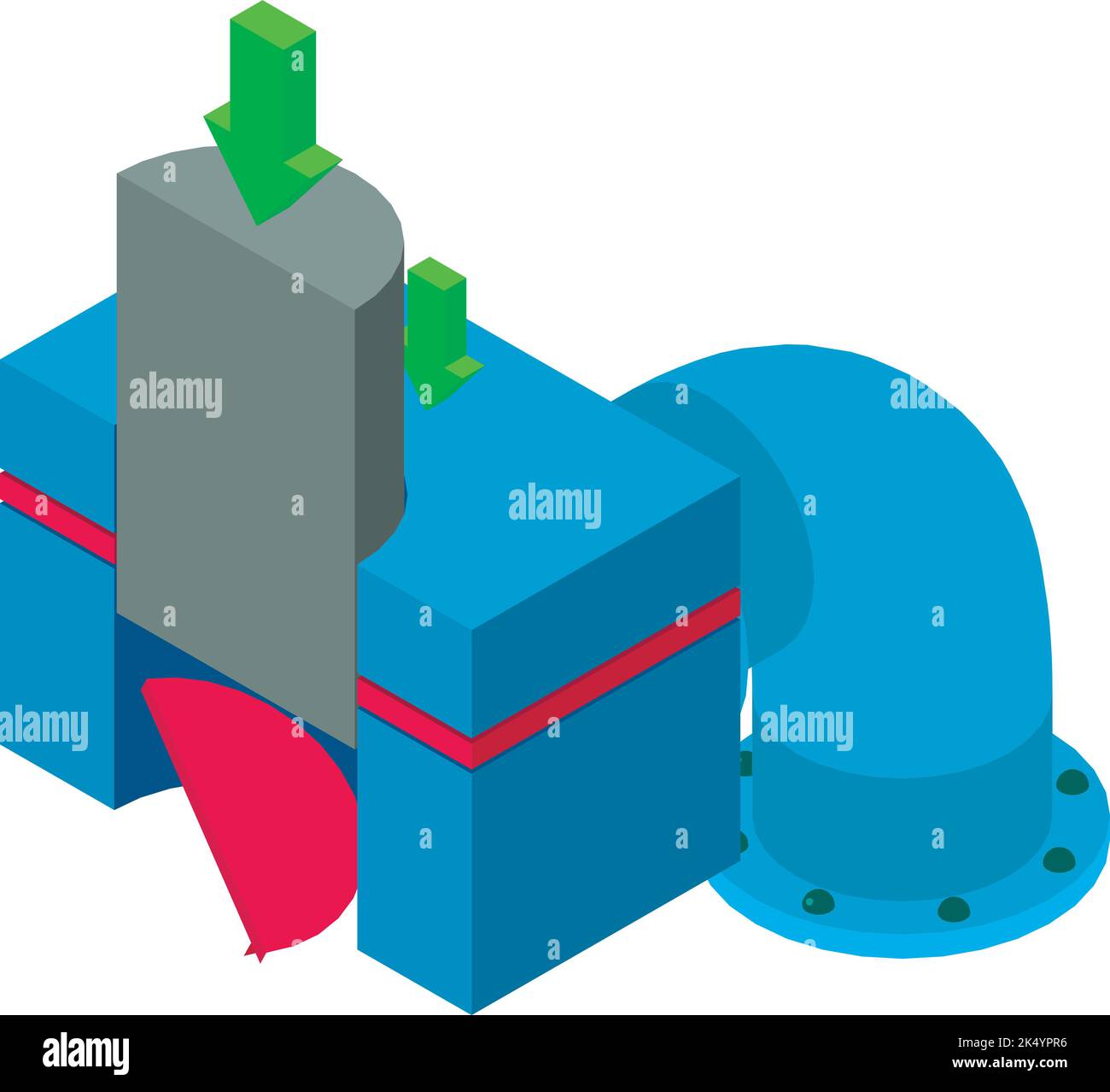 Manufacturing process icon isometric vector. Blanking machine ...