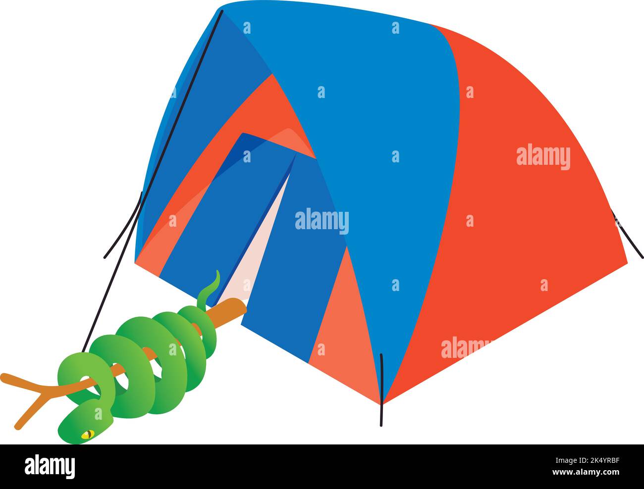 Emerald tree boa Stock Vector Images - Alamy