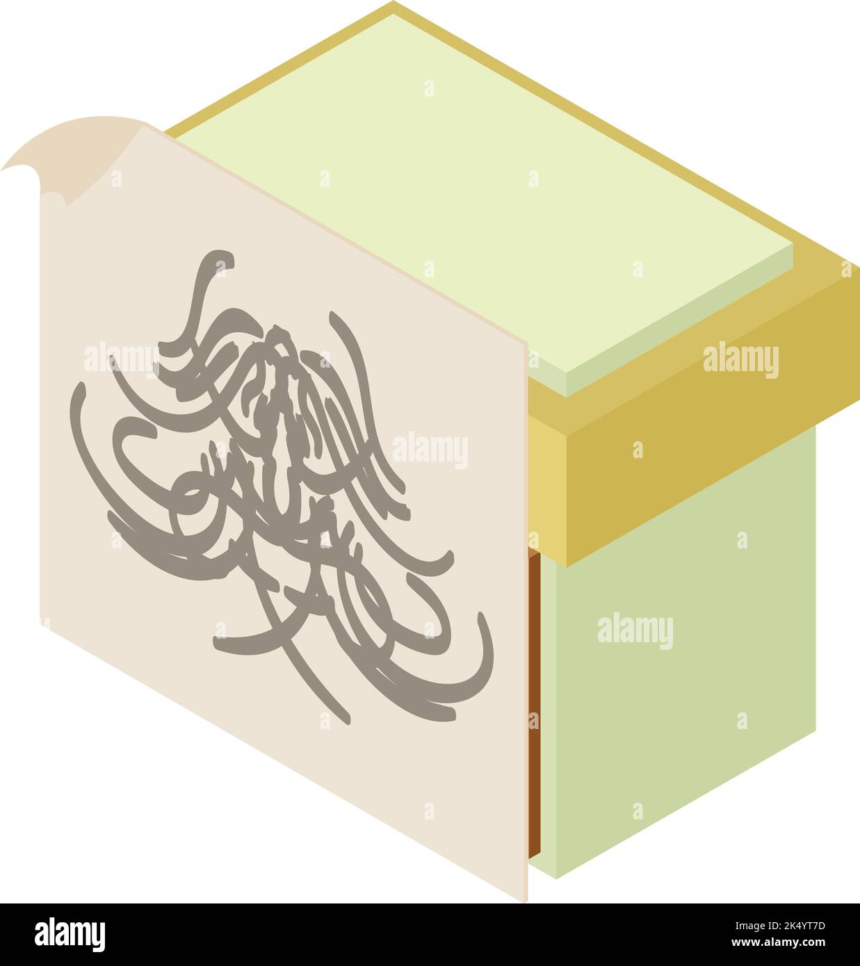 Tattoo concept icon isometric vector. Salon building, abstract tattoo ...