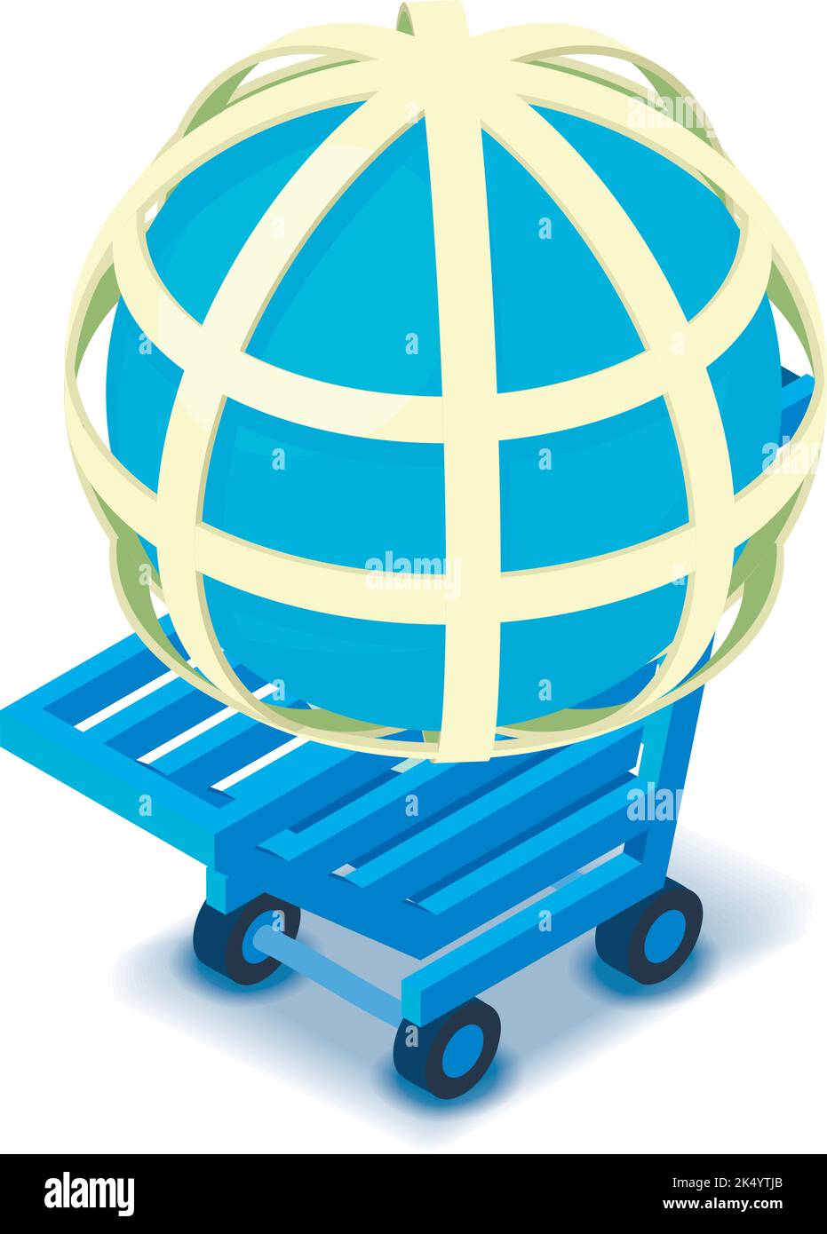 Blue sign globalization symbol icon Stock Vector Images - Alamy