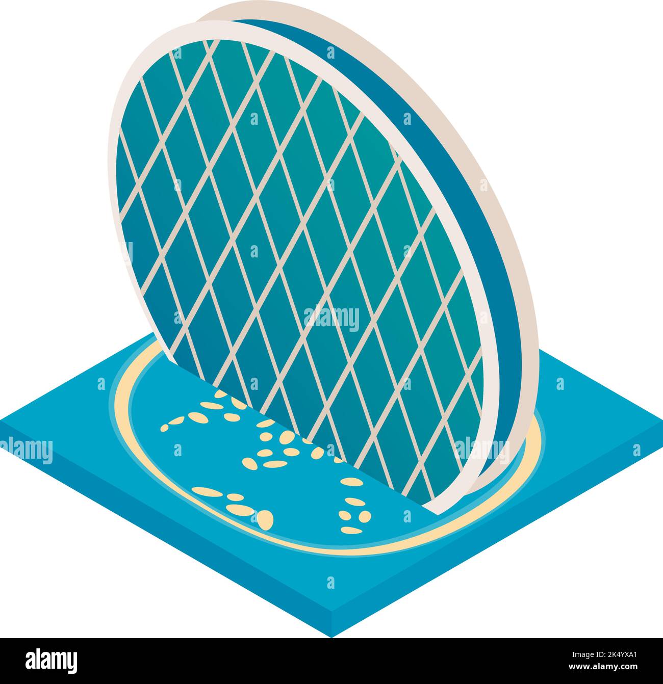 Aldar building icon isometric vector. Circular building in united arab ...