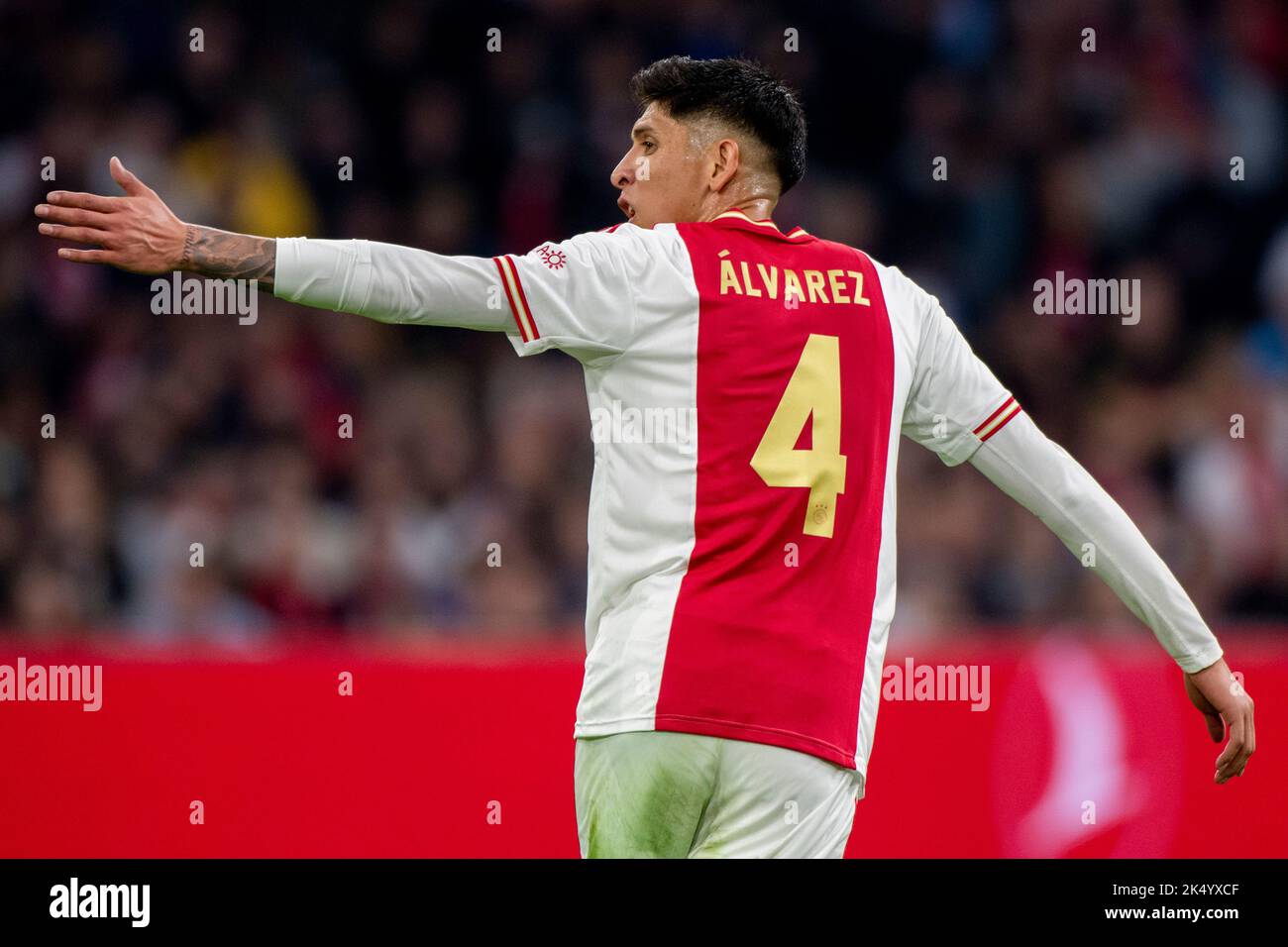 Edson Alvarez of Ajax during the UEFA Champions League Group A match ...