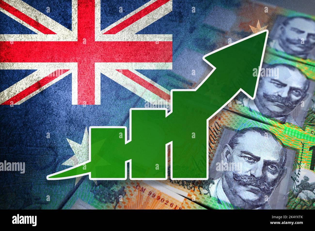 Australia money flag hi-res stock photography and images - Alamy