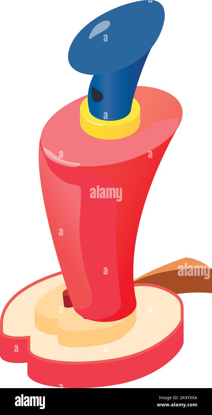 Expensive perfume icon isometric vector. Bottle of perfume on piece of ...