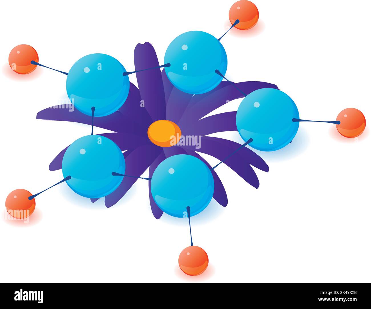 Purple cineraria Stock Vector Images - Alamy