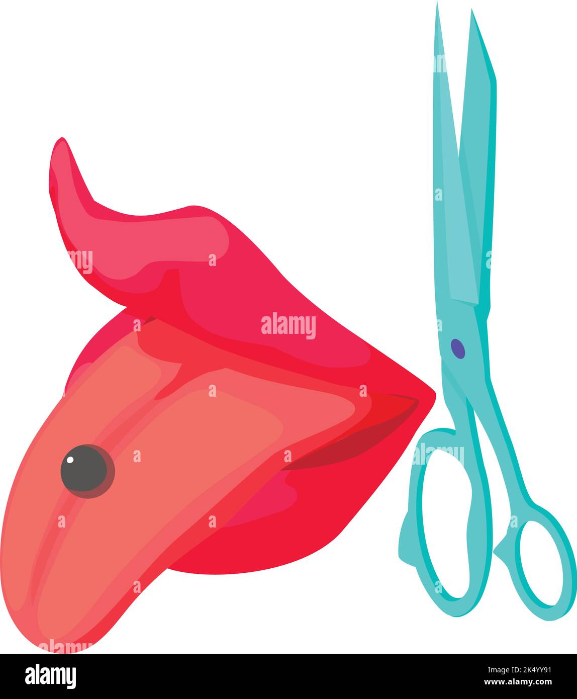 Tongue piercing icon isometric vector. Female lip and tongue with ...